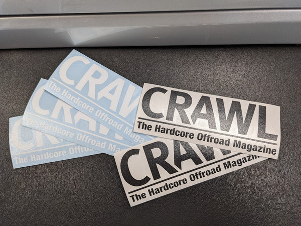CRAWL 2x5 Inch Die-Cut Stickers – CRAWL Magazine